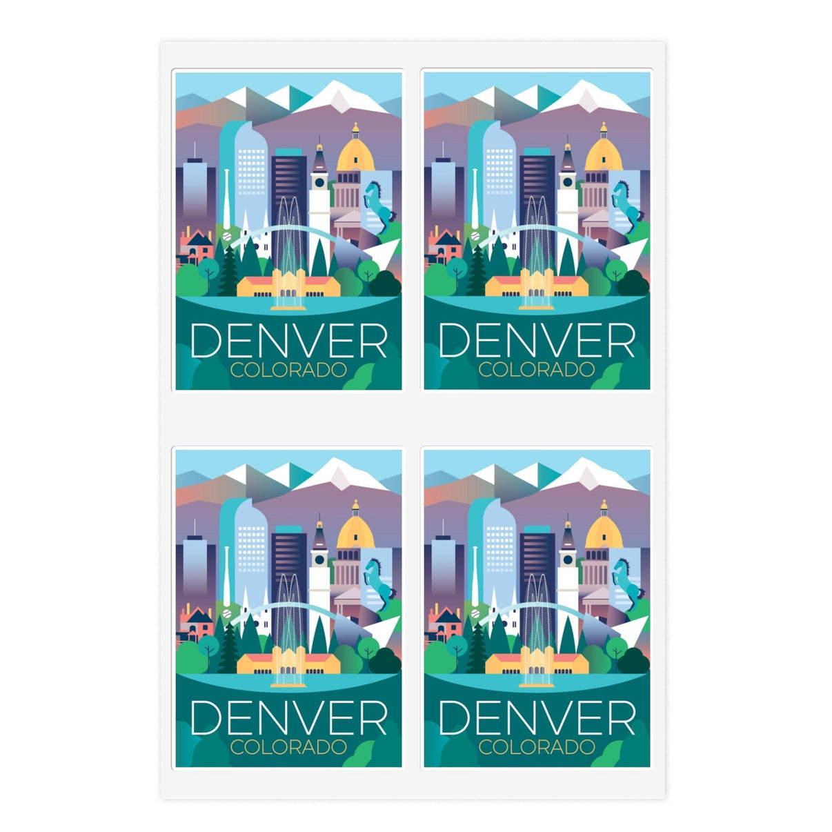 Denver Sticker Sheet – Max & Oscar