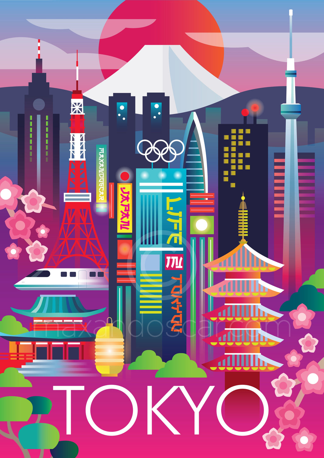 Modern Destination Posters and Graphics – Max & Oscar